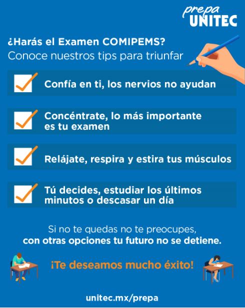 Elimina el estrés del Examen COMIPEMS 2023 - Preparatoria y Bachillerato SEP